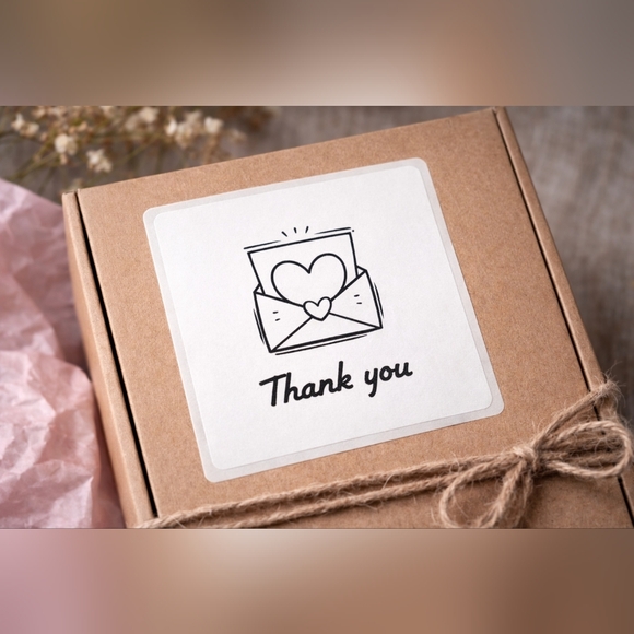 Party Supplies | 5 Count Thank You Sticker Labels For Party Supplies ...